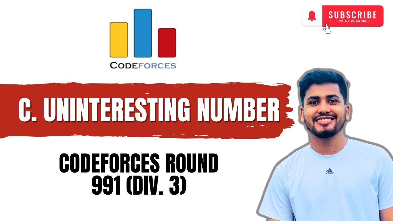 C. Uninteresting Number | Codeforces Round 991 (Div. 3) | Solution in Bangla - YouTube