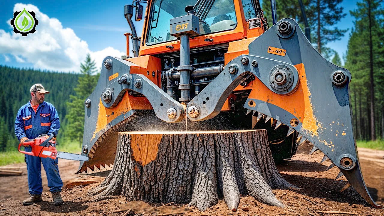 Extreme Dangerous Fastest Big Chainsaw Cutting Tree Machines | Monster ...