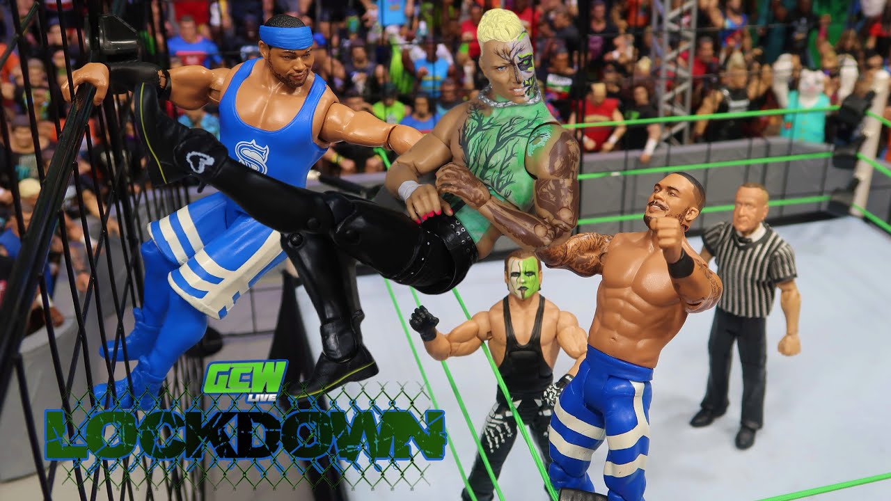 Tag Team Steel Cage WWE Action Figure Match! Sting & Darby vs The ...