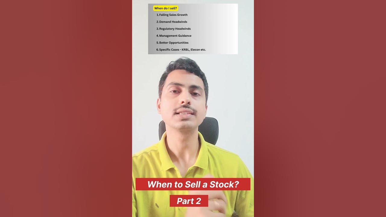 When to Sell a Stock - Part 2 - YouTube