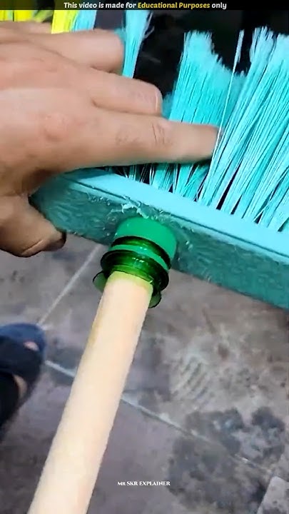 The most amazing way to fix a broken broom - YouTube