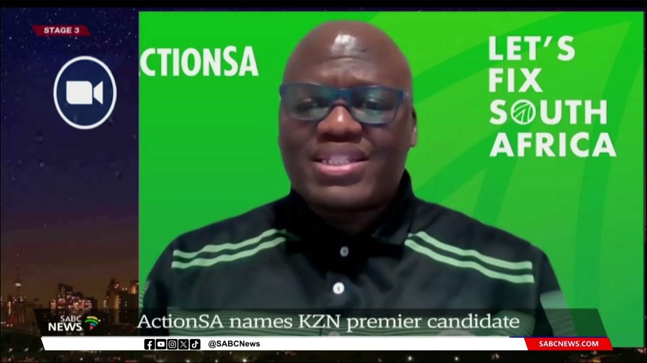 ActionSA Zwakele Mncwango reacts to being announced as KZN premier candidate for 2024 elections ...