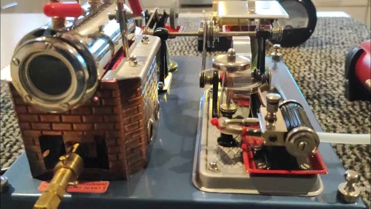 Wilesco D101 70er Jahre mit Antrieb Modell, Gastank und Kondensat Tank - YouTube