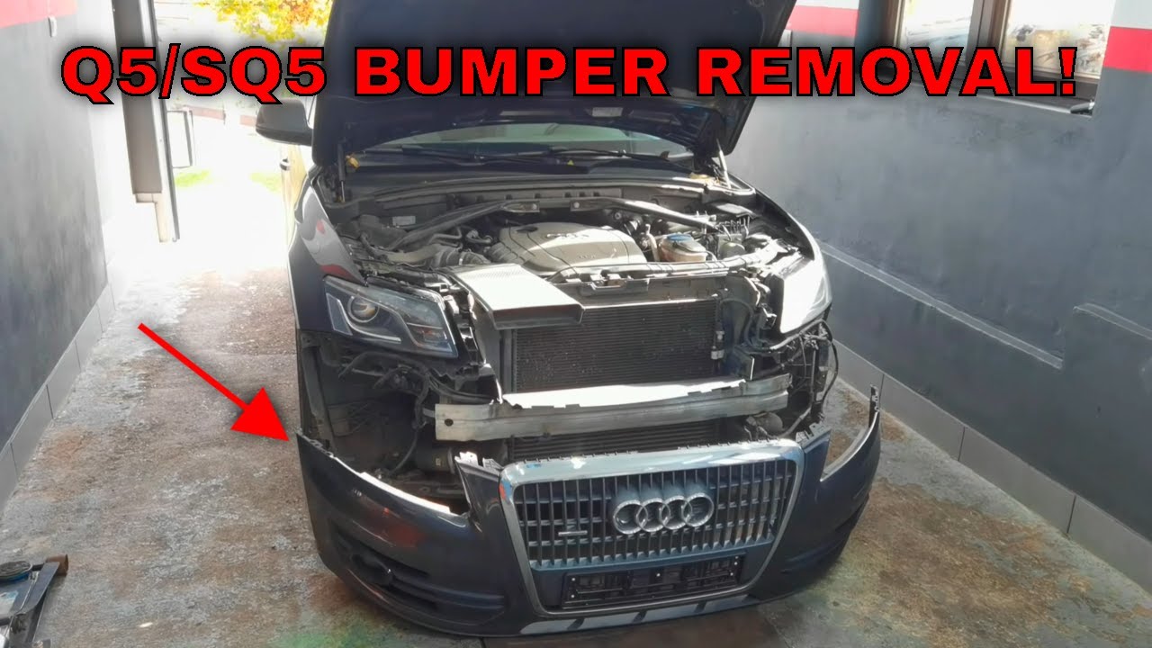 Front Bumper Removal On AUDI Q5/SQ5 - YouTube