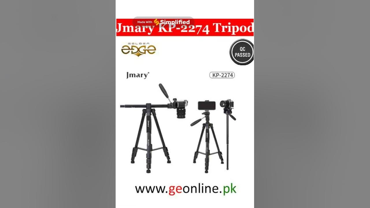 Jmary KP-2274 Professional Overhead Tripod! 🎥📸 - YouTube