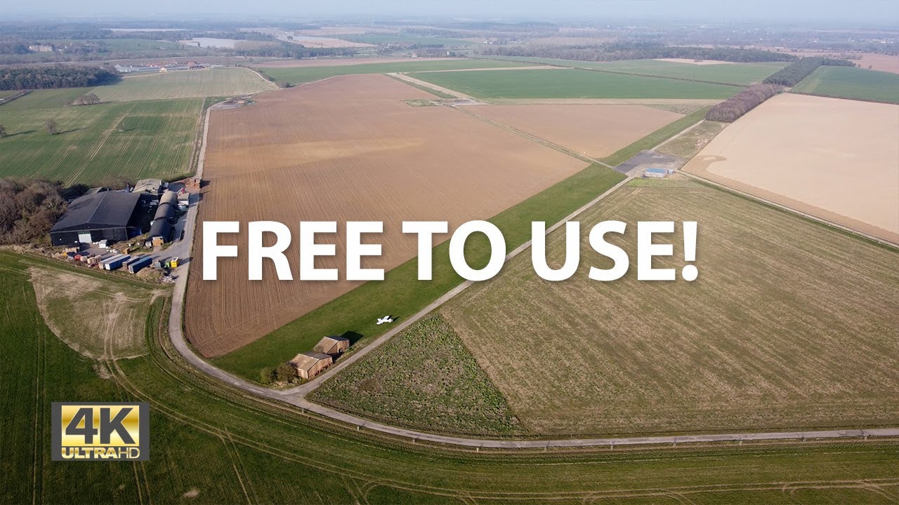 Grass airfield FREE STOCK FOOTAGE - YouTube