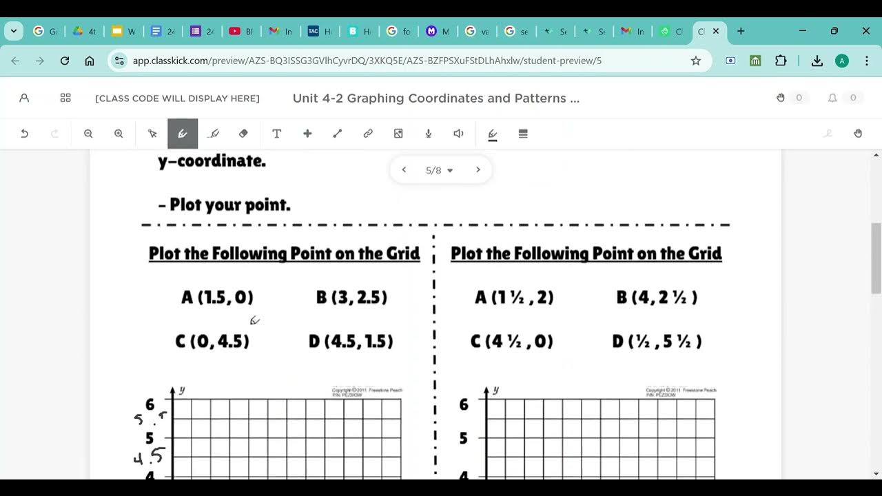 Coordinate Planes Fractions and Decimals - YouTube