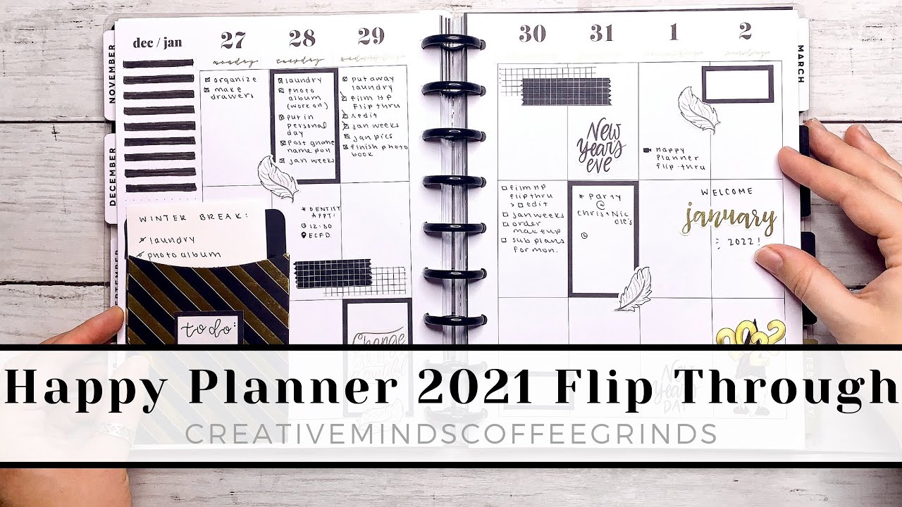 HAPPY PLANNER 2021 FLIP THROUGH || How I Use My Planner with My Bullet ...