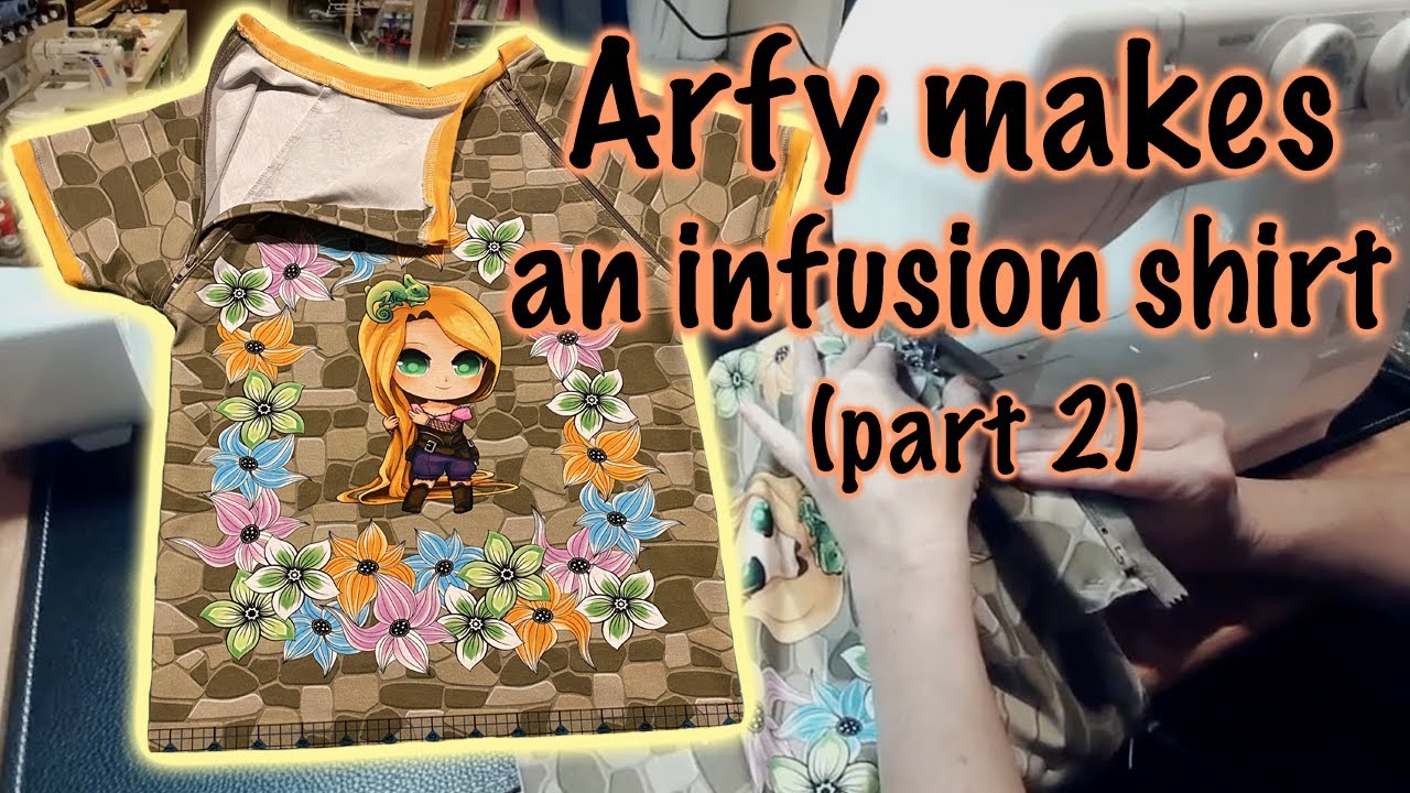 Arfy makes an infusion shirt... (part 2) - YouTube
