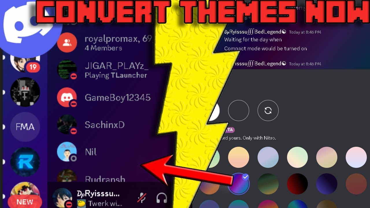 Convert Themes Now II (Discord Nitro Only) II No clickbate II - YouTube
