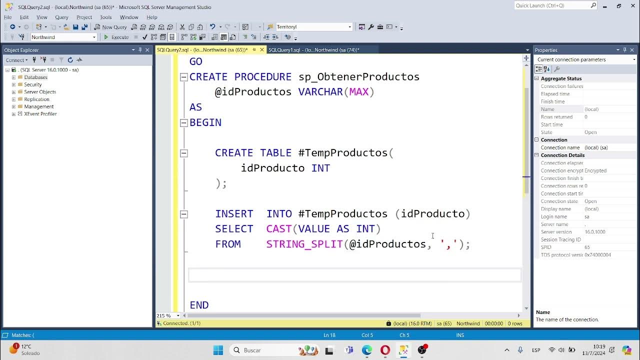 Procedimiento almacenado con array como parámetro (Parte 1) - YouTube