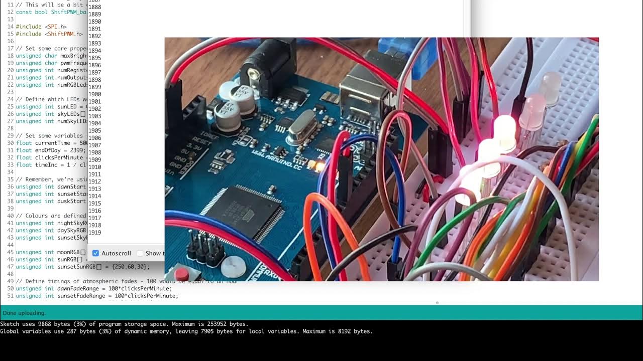 Simple RGB LED day-night cycle example with an Arduino - YouTube
