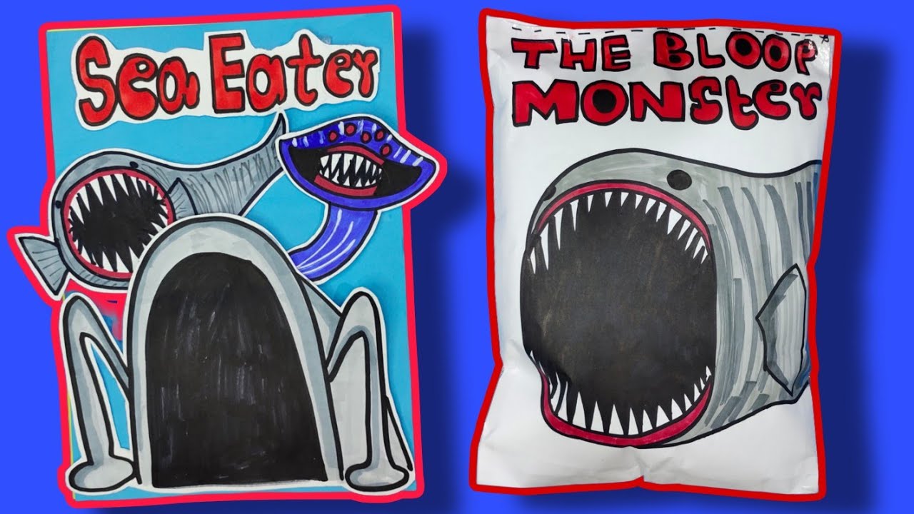 Making SEA EATER Game Book 🌊🦈( + The Bloop Monster Squishy) Full Game ...