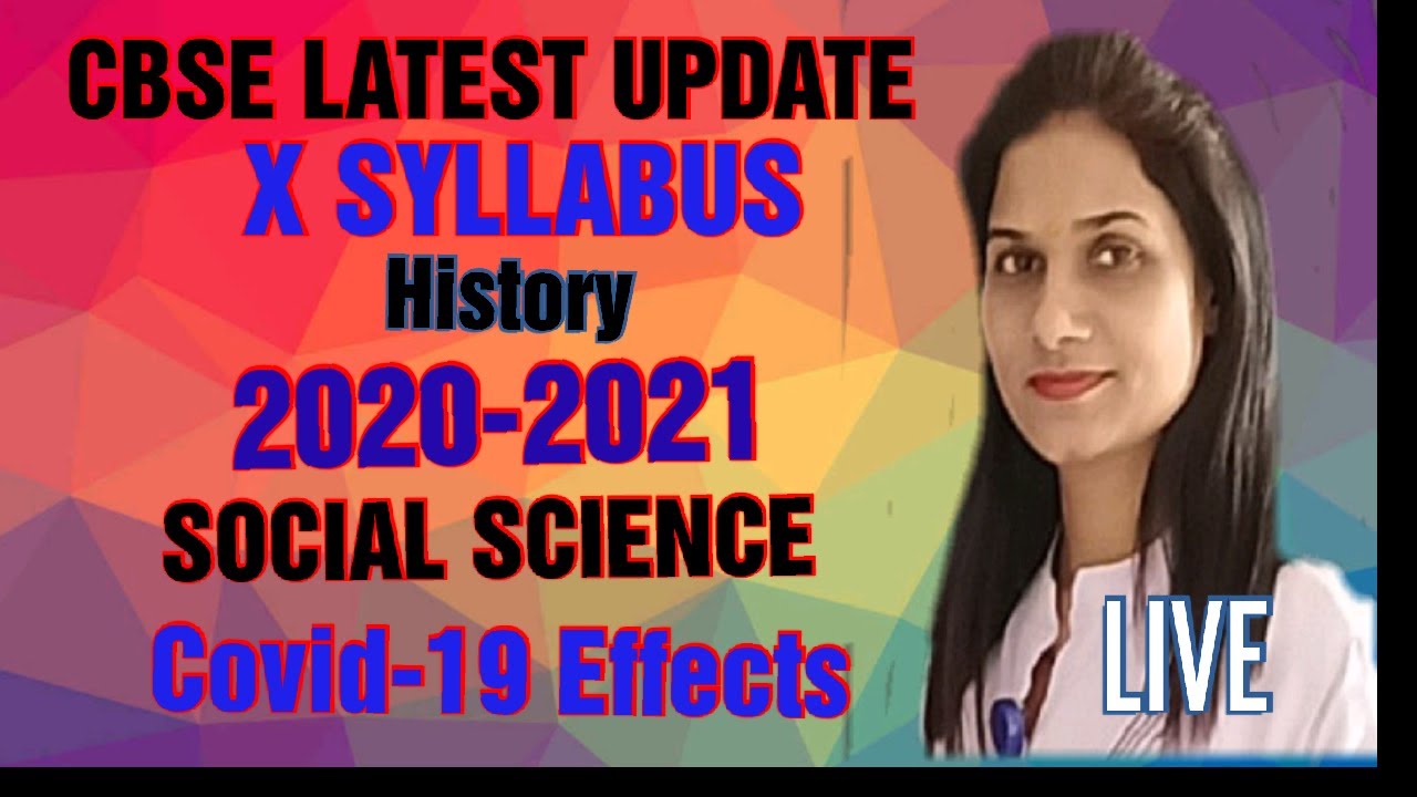 X Syllabus | History |updated | CBSE |2020-2021 - YouTube