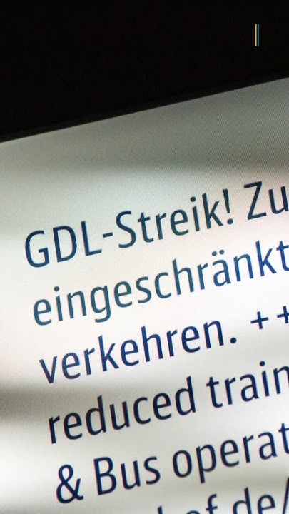 GDL: Neuer Warnstreik bei der Bahn beginnt #shorts - YouTube