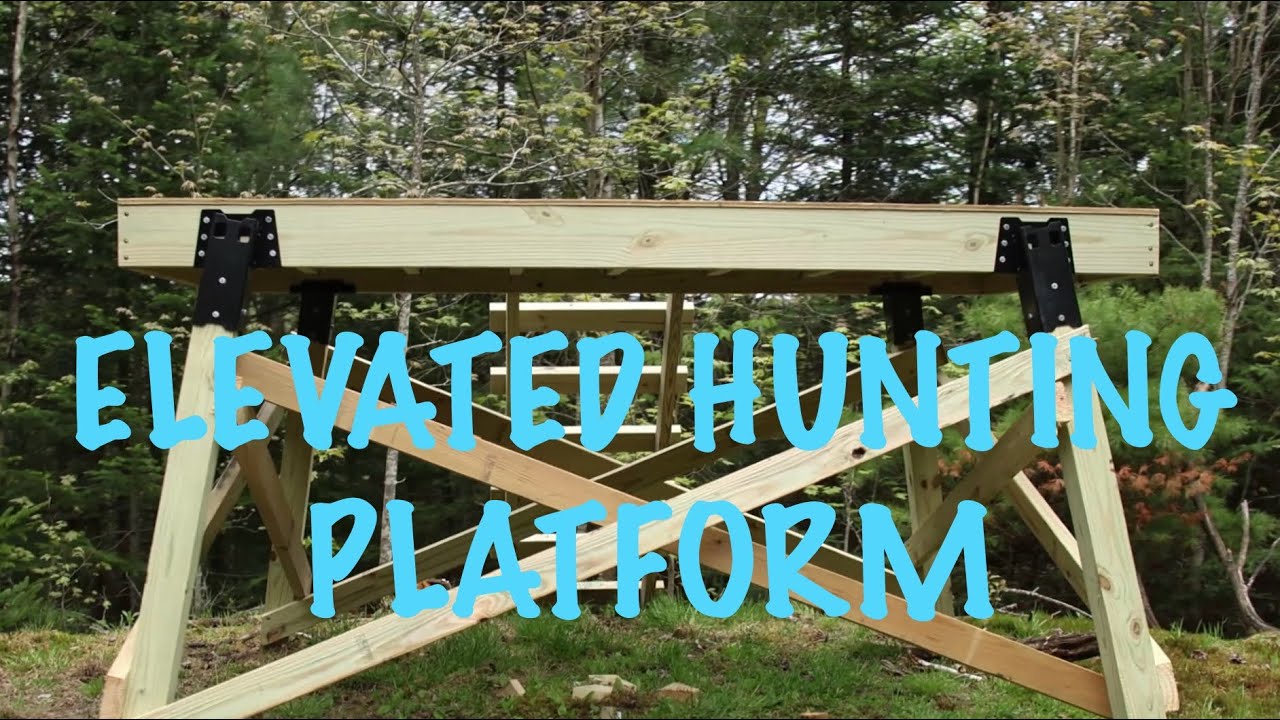 How to make a elevated hunting platform (Elevated Blind Pt1) - YouTube