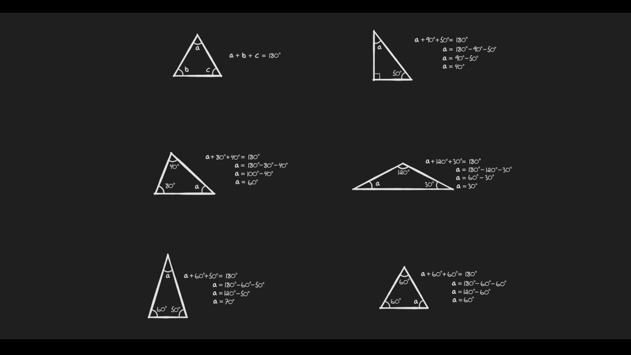 internal angles of triangles - YouTube
