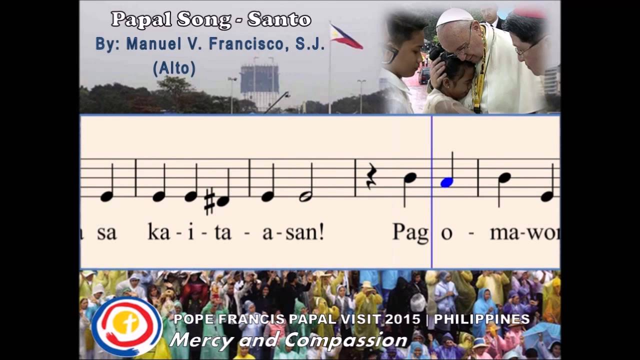 H01b Papal Song Santo (Alto) - YouTube