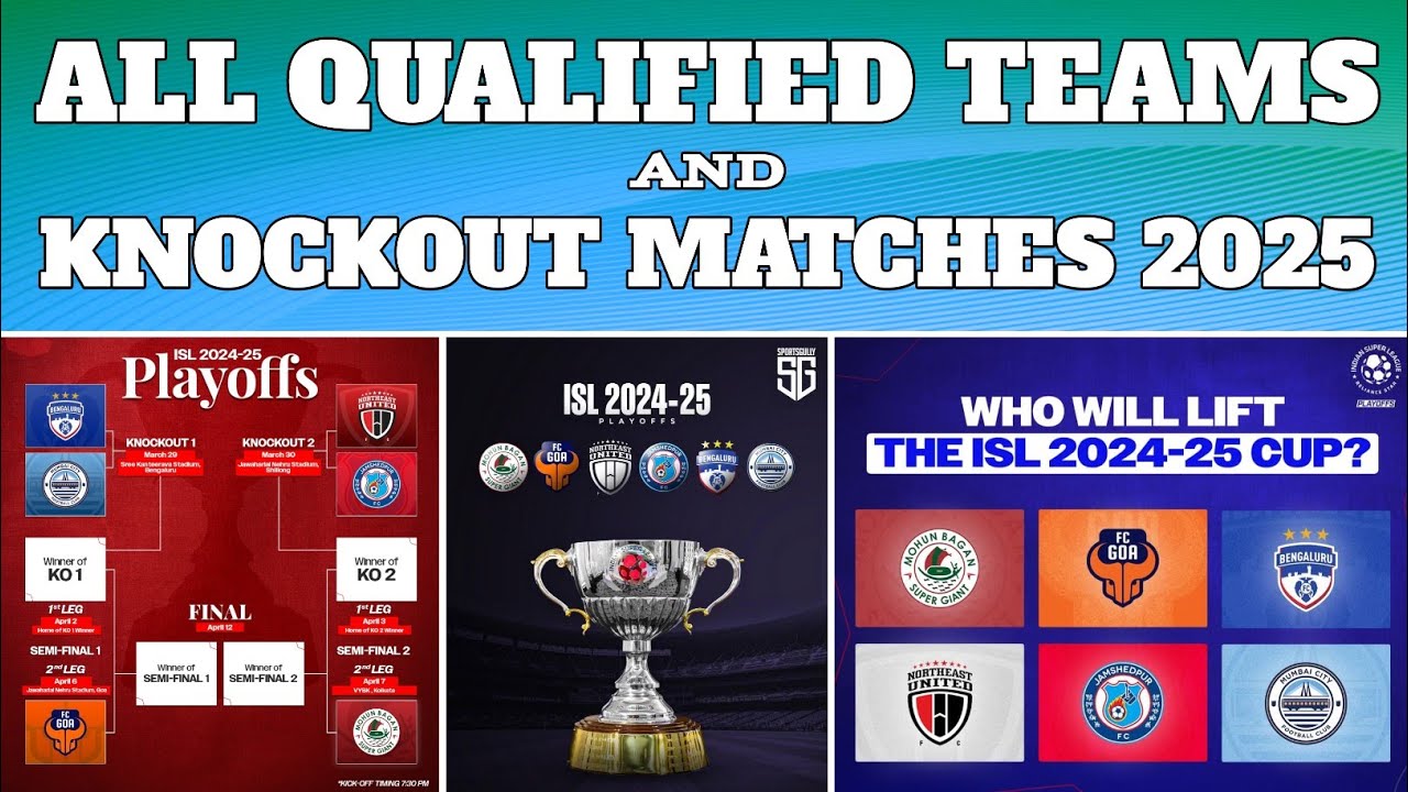 🏆ISL 2024/25 ALL PLAYOFFS MATCHES TIME TABLE, VENUE, FORMAT & ALL YOU ...