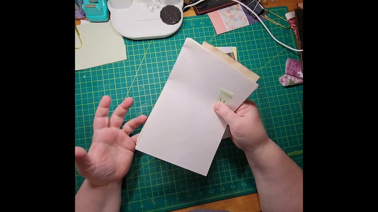 Assembly and sizing signature paper for Junk Journal. part 2 - YouTube