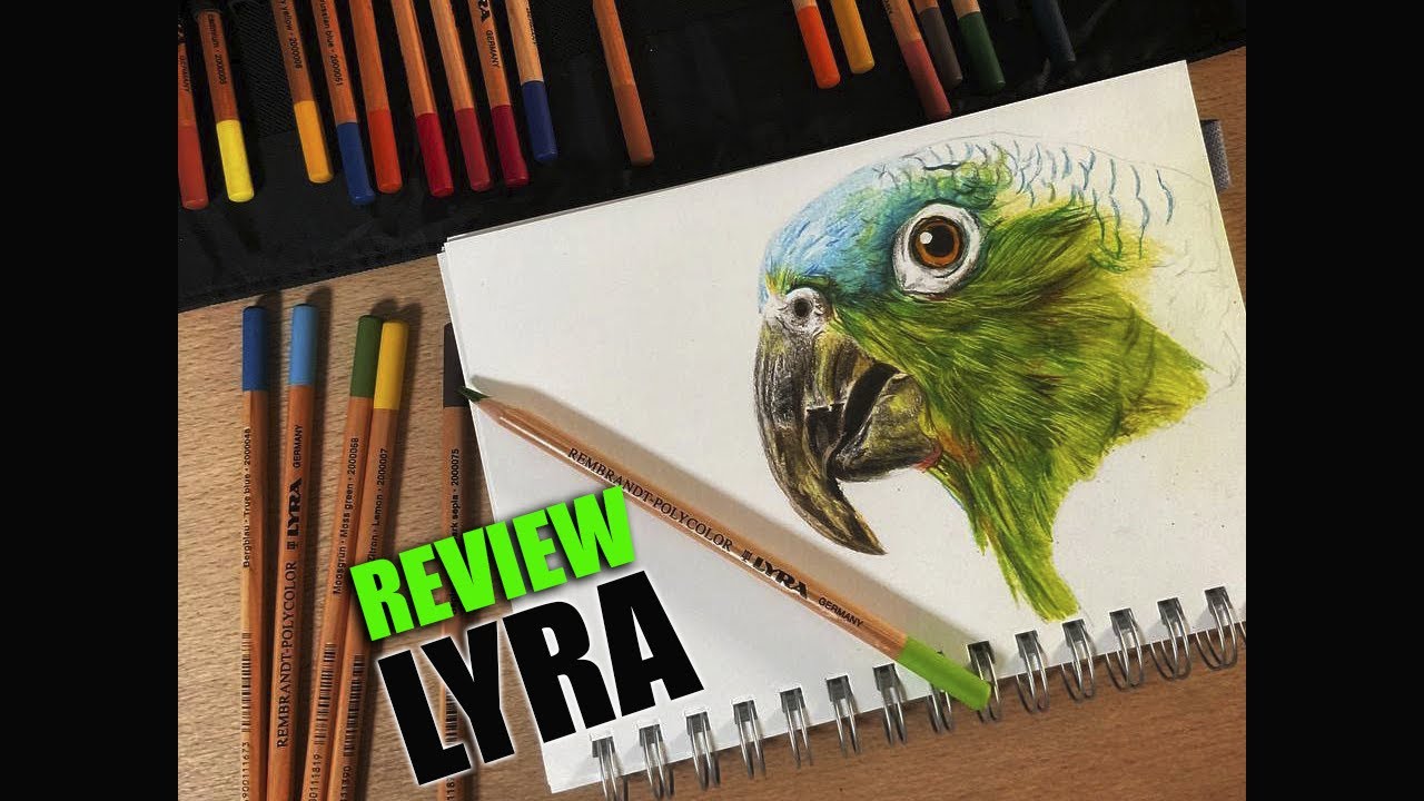 DIBUJANDO REALISMO SOLO CON LÁPICES DE COLORES LYRA - ¡REVIEW ! - YouTube
