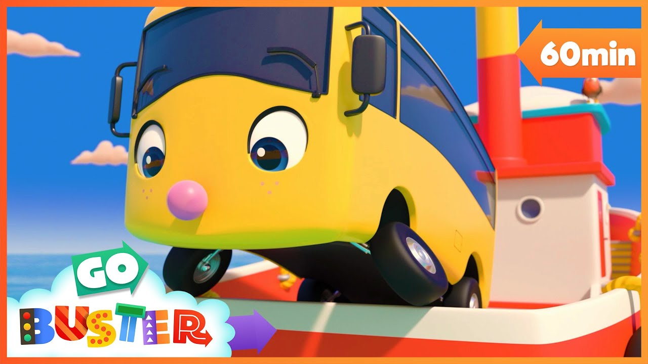 Buster Goes to Treasure Island (Buster And The Boat) | Go Learn With Buster | Videos for Kids ...
