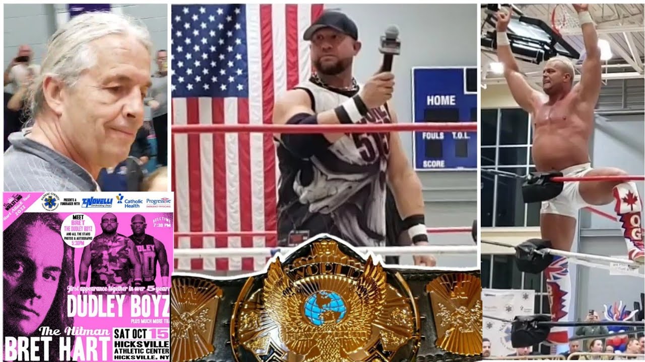 BRET HART'S HART ATTACK TOUR HICKSVILLE NEW YORK BTW BIG TIME WRESTLING ...