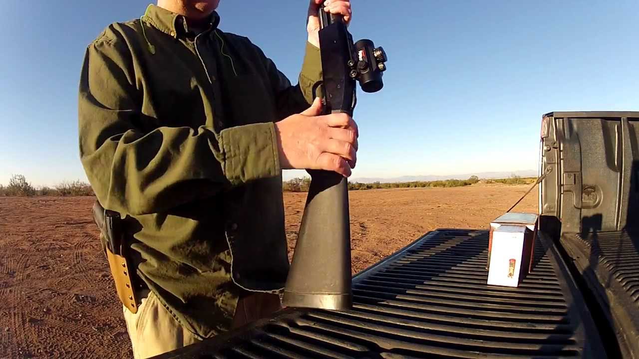 Mossberg 500 with red dot - YouTube