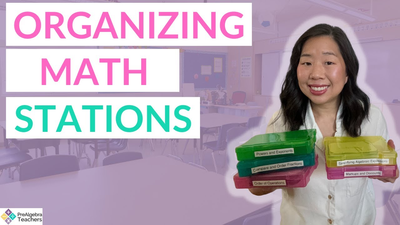 Organize your Middle School Math Stations Like A Pro - YouTube