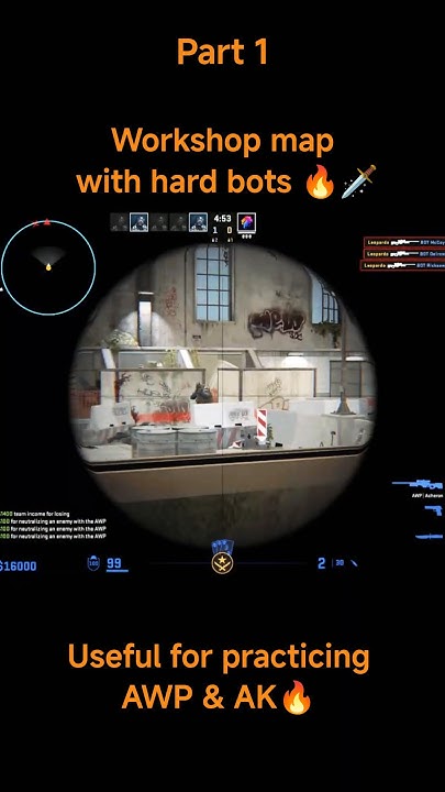 CS2 - Workshop map for mastering AWP/AK - Part 1 :) #cs2 #csgo #cs2clips #counterstrike - YouTube