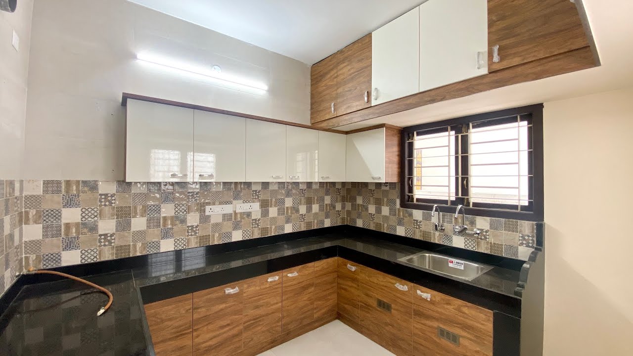 New Kitchen Design with Wooden Shade Shutters // Big Tabletop Kitchen ...