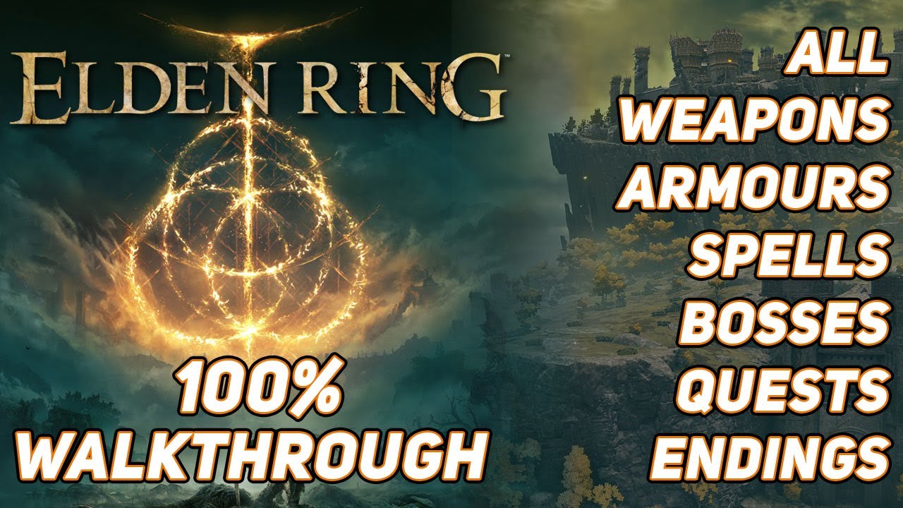 Elden Ring | 100% WALKTHROUGH - Completionist (All Weapons, Armours, Spells, Quests & Endings ...