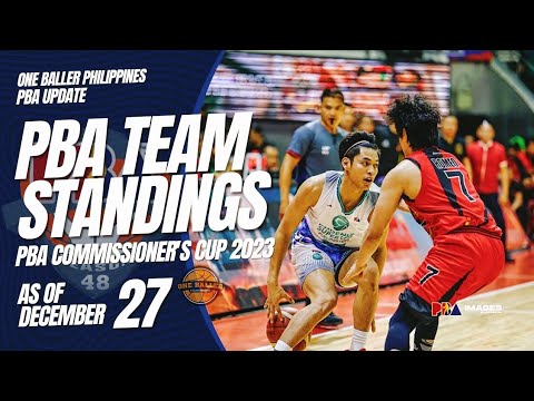 PBA STANDINGS TODAY as of December 27, 2023 | PBA Update | PBA Commissioner's Cup 2023 | PART 19 ...