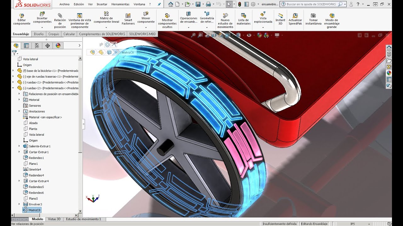 comando ENVOLVER para ESTAMPADO DE NEUMÁTICOS Solidworks 2018 - YouTube