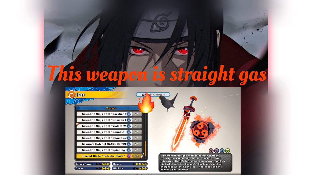 These builds are really good with the Itachi weapon🔥🐦‍⬛ - YouTube