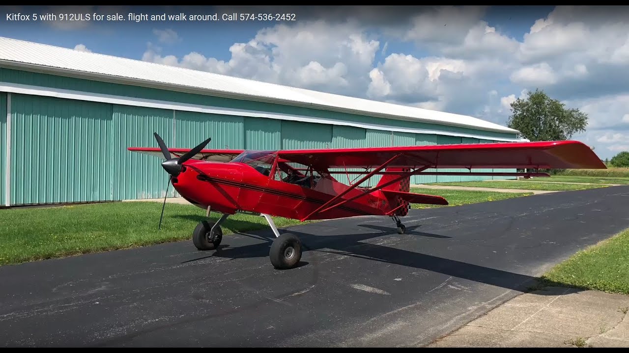 Kitfox 5 with 912ULS. flight and walk around. SOLD - YouTube