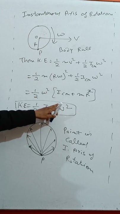 INSTANTANEOUS AXIS OF ROTATION #students #physics #study #rotational_dynamics #rotational_motion ...