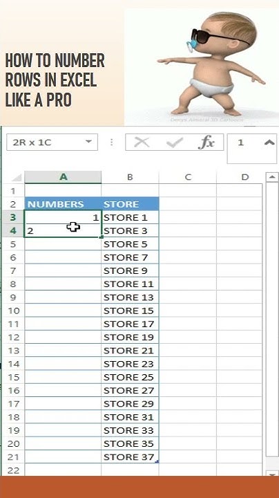 How To Autonumber Excel Rows Like A Pro Youtube 