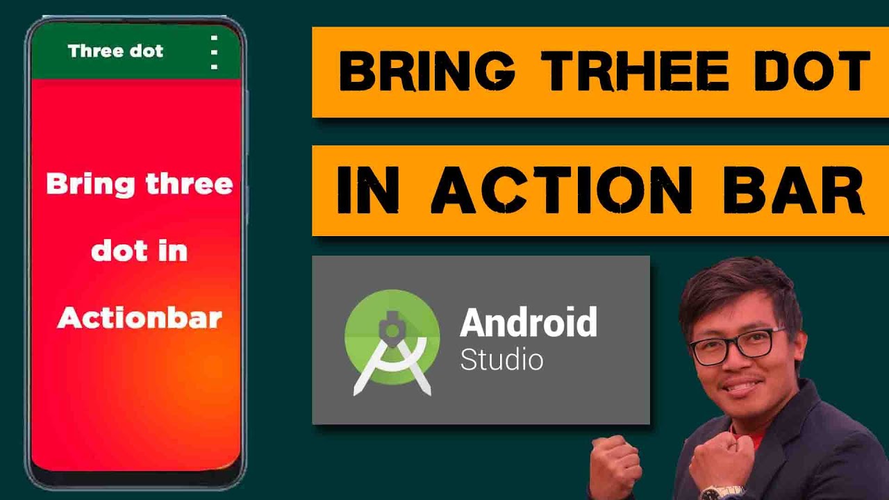 HOW TO BRING THREEE DOT IN ANDROID STUDIO ACTION BAR 3 DOT MENU IN how-to-bring-threee-dot-in-android-studio-action-bar-3-dot-menu-in