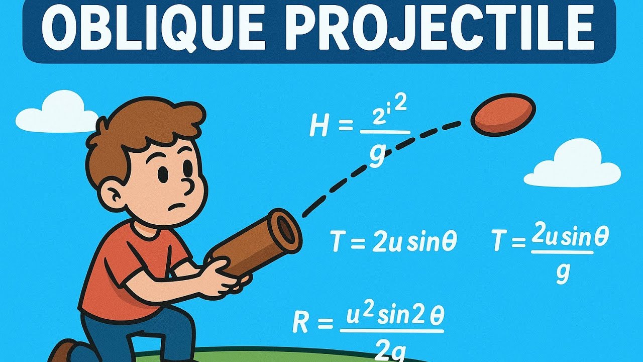 Oblique projectile//projectile motion 01//physics lecture//physics for ...