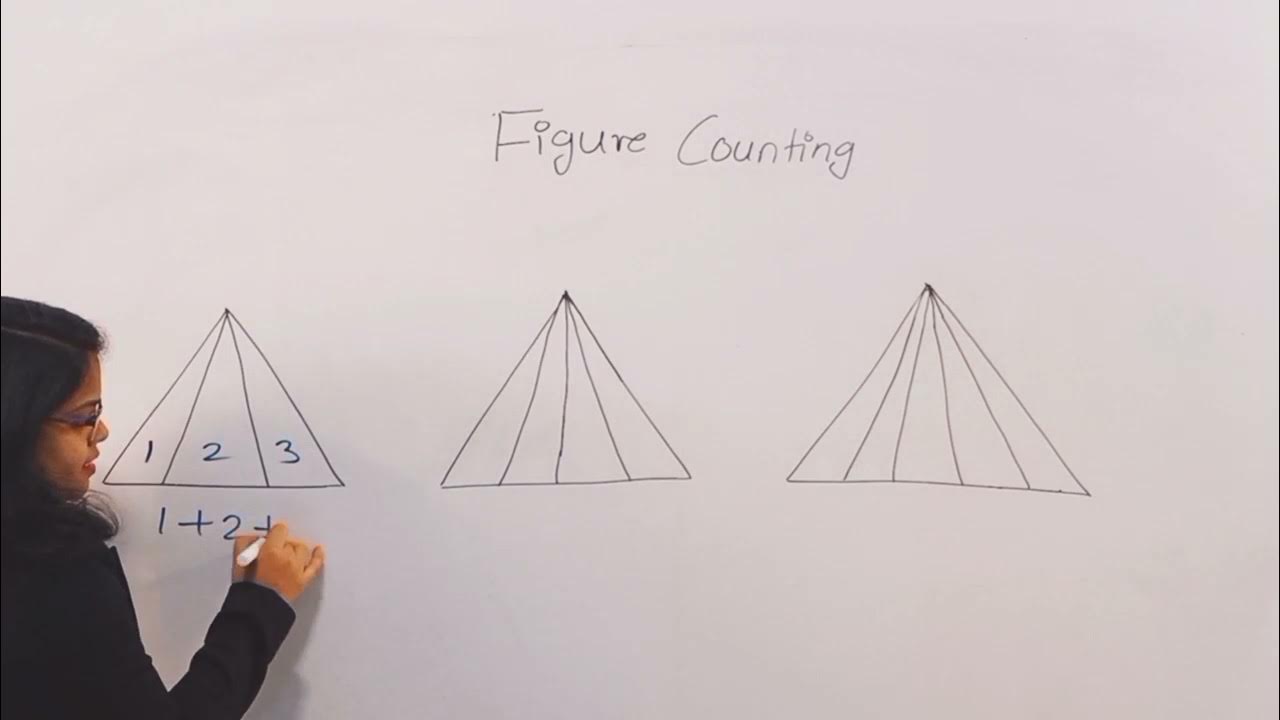 Count number of triangles in figure within 5 seconds| Counting Figure ...