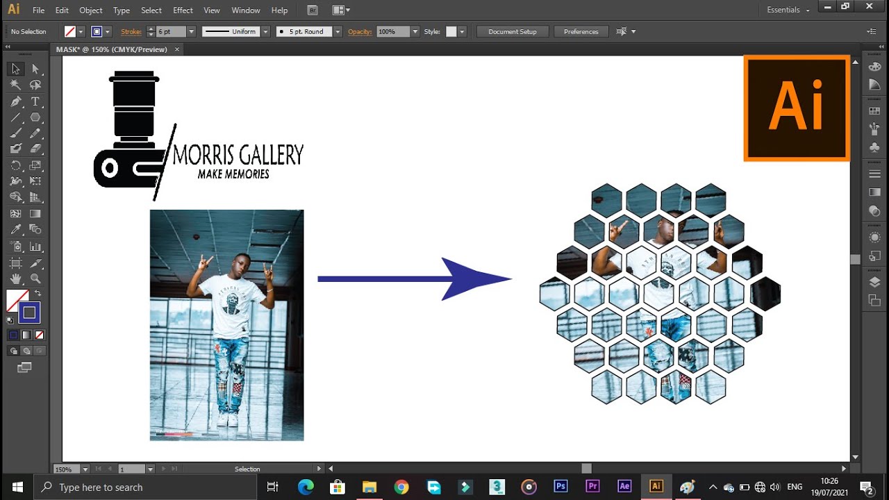 How To Put Images Inside The Shape In Illustrator Cc Clipping Mask How To Put Images Inside The Shape In Illustrator Cc Clipping Mask