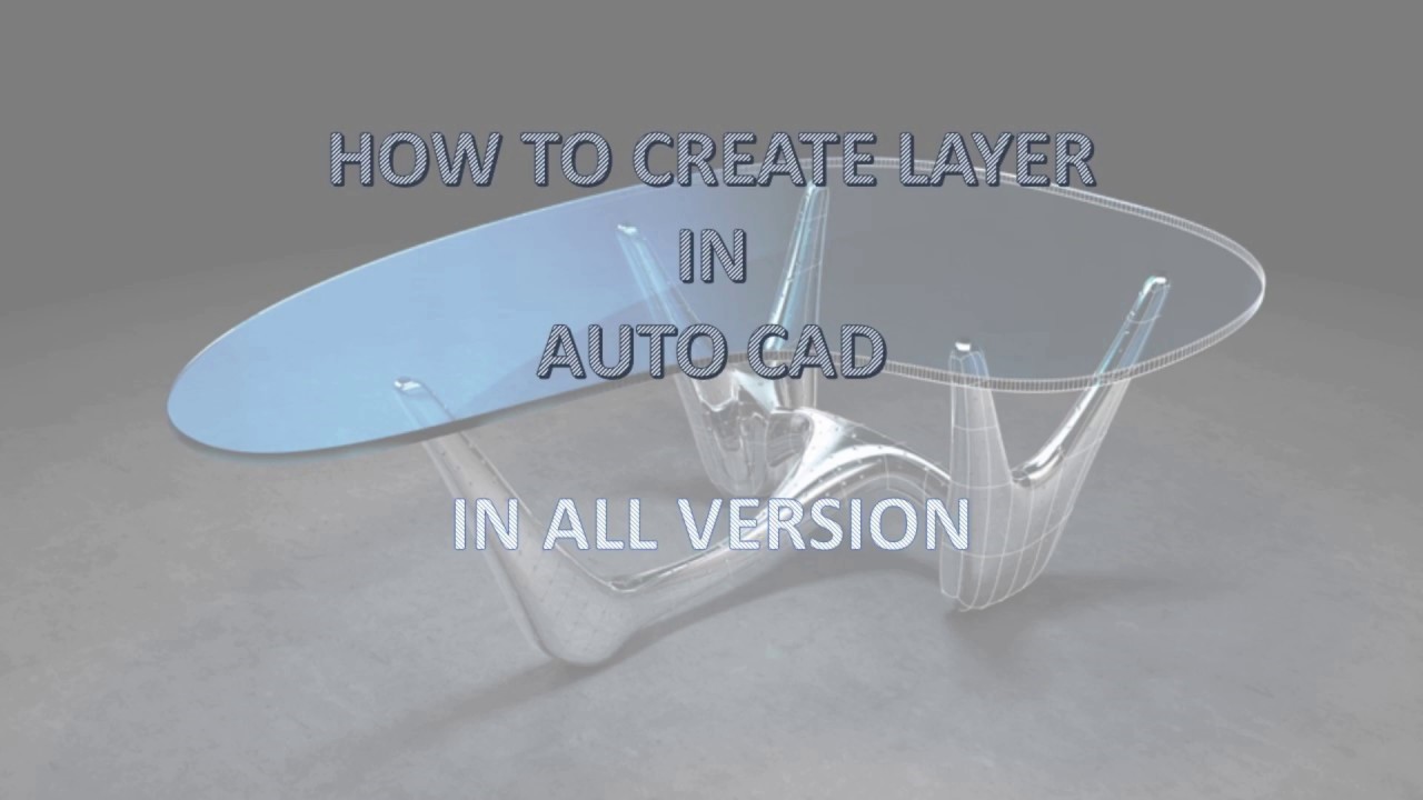 How to create layer or start a drawing in auto CAD 2018 - YouTube