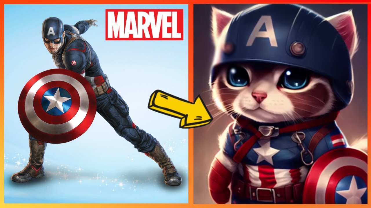 SUPERHEROES as CATS | All Characters | Transformation - YouTube