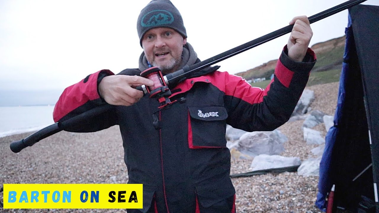 Beach Fishing - Barton on Sea - pulley dropper rig comparison with up ...