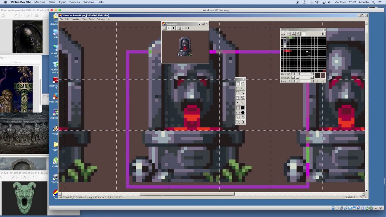 PIXEL ART TIME LAPSE #92 - Blood Fountain Animation - YouTube