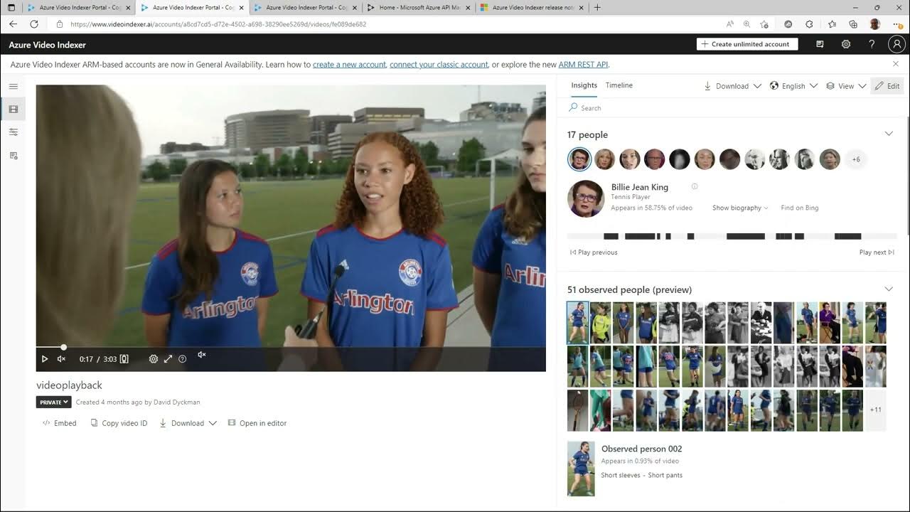 Azure Video Indexer Intro and Demo - YouTube
