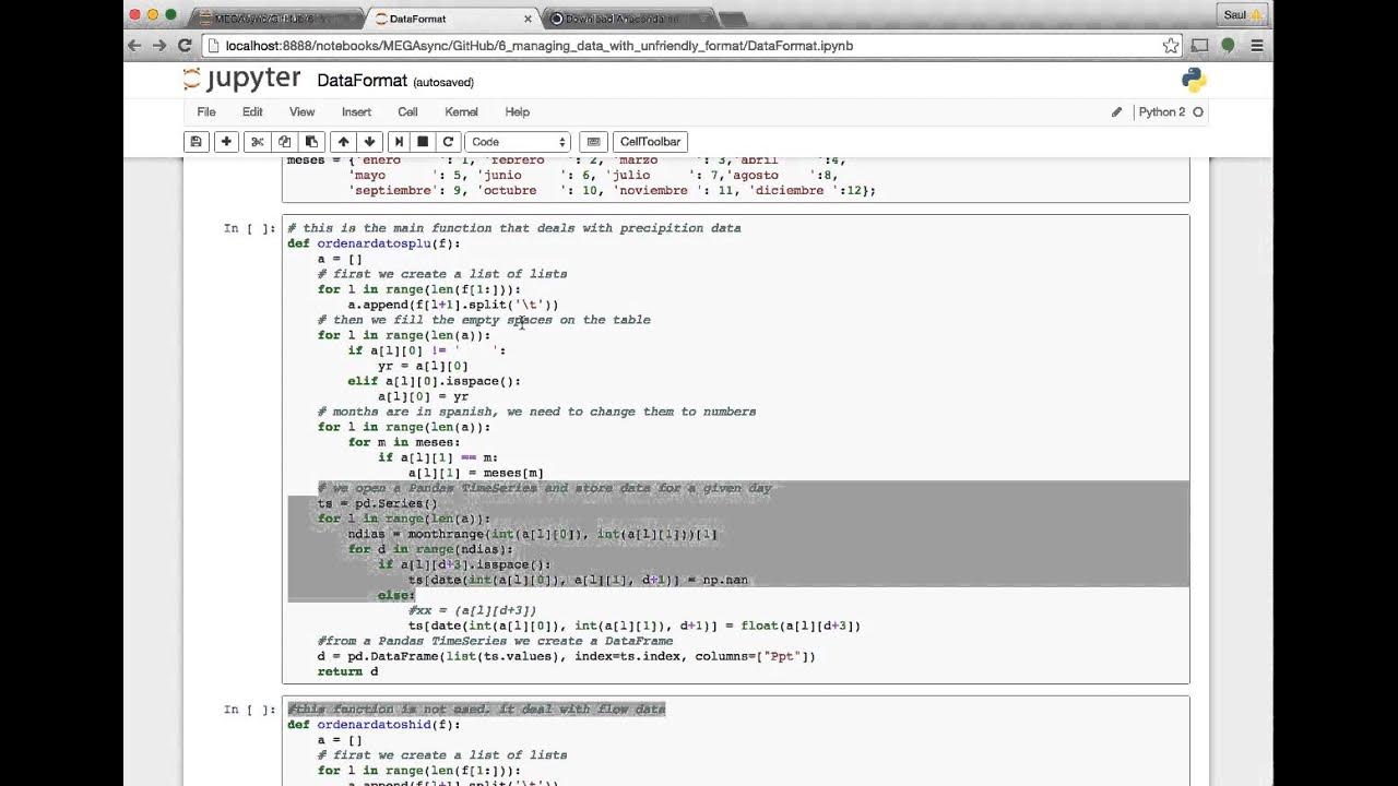 Tutorial para manejar datos históricos de Precipitación con Python - YouTube