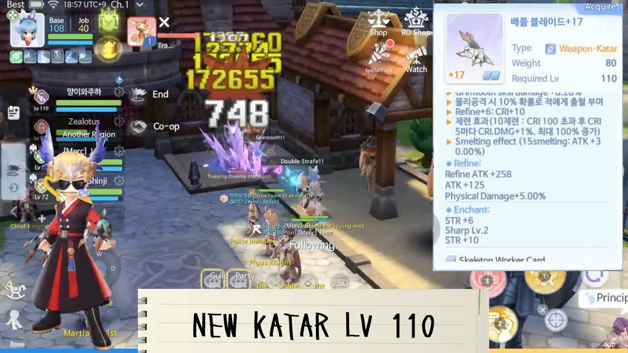 NEW KATAR WEAPON LV. 110 FOR SINX / ASSASSIN BATTLE BLADE KATAR PART ...