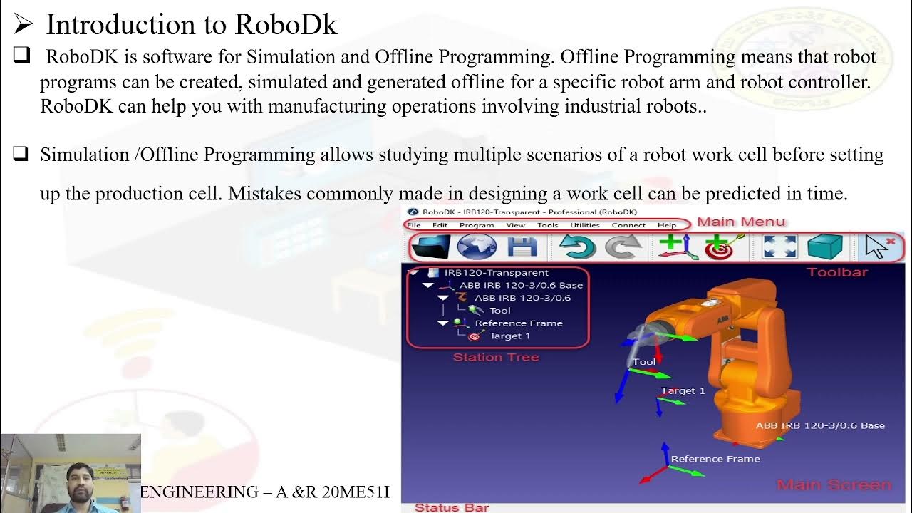 INTRODUCTION TO ROBOTICS SIMULATION SOFTWARE_ 20ME51I_WEEK 9 S1 - YouTube